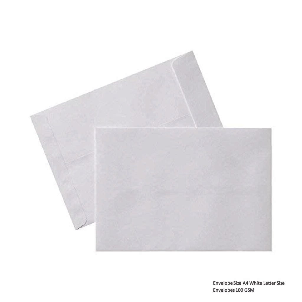 Envelope Size A4 White Letter Size Envelopes 100 GSM - officeoye