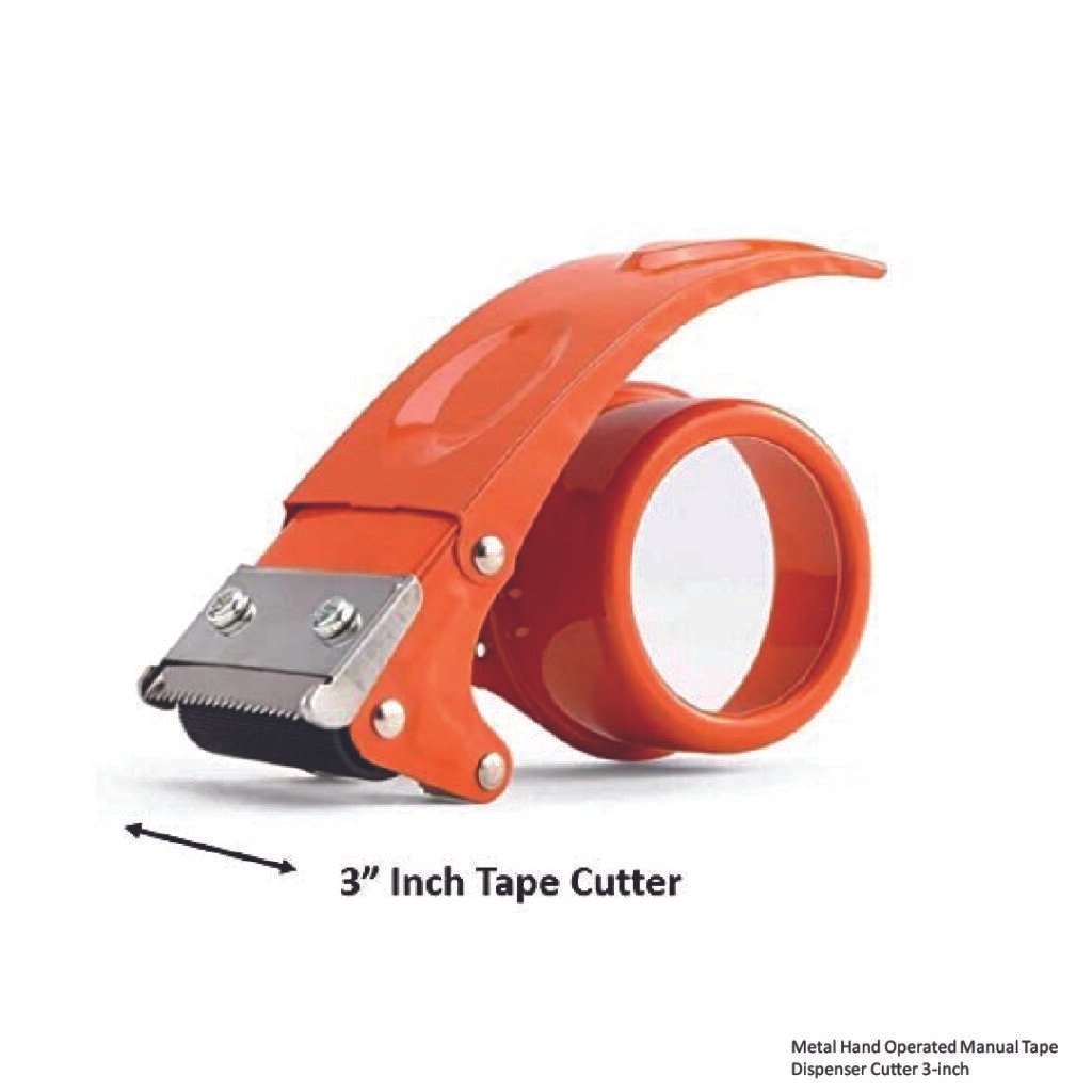 Metal Hand Operated Manual Tape Dispenser Cutter 3-inch - officeoye