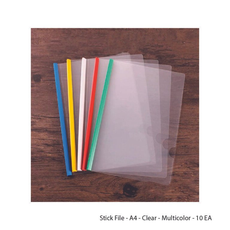 Stick File - A4 - Clear - Multicolor - 10 EA - officeoye